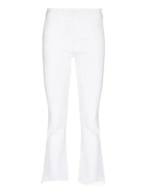 MOTHER Insider Crop Step Trousers - White