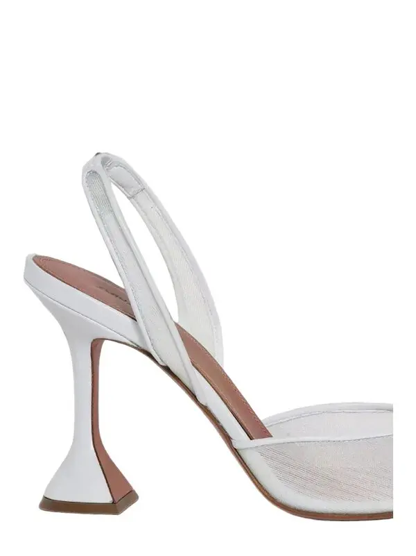 Amina Muaddi Begum Crystal Embellished Pumps - White