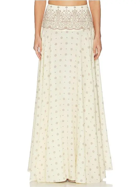 Devon Windsor Rylie Printed Maxi Skirt - Crete