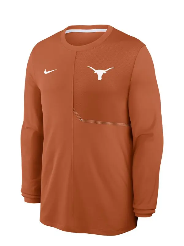Nike Texas Longhorns Dri-fit College Long-sleeve Top - Orange