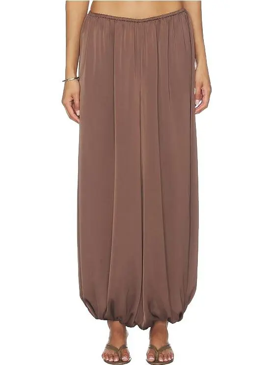 Faithfull The Brand Cove Balloon Pant - Chocolate