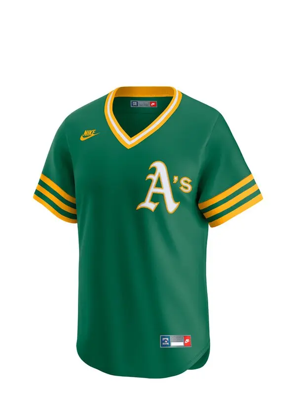 Nike Reggie Jackson Oakland Athletics Cooperstown Dri-fit Mlb Limited Jersey - Green