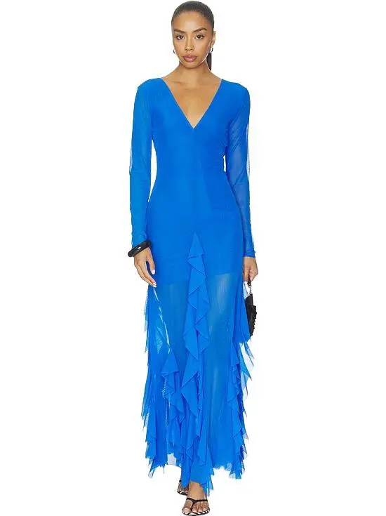 ESPECIA Galene Long Dress - Blue
