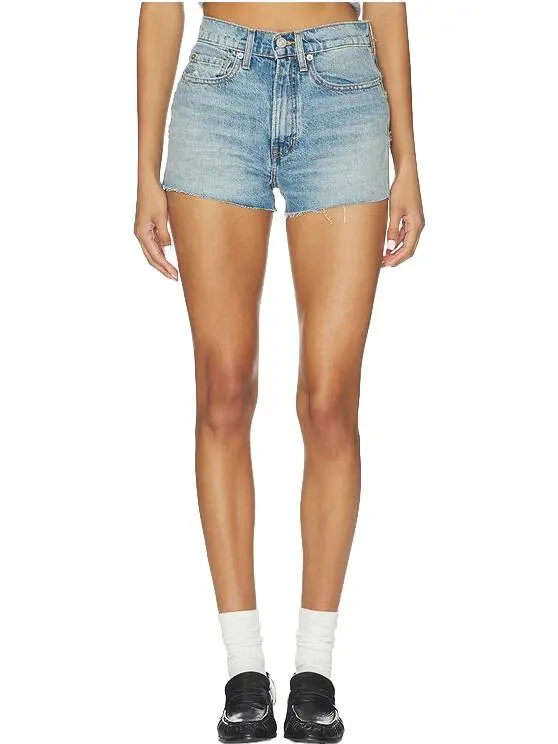 Eterne Nash High Waist Short - Medium Indigo