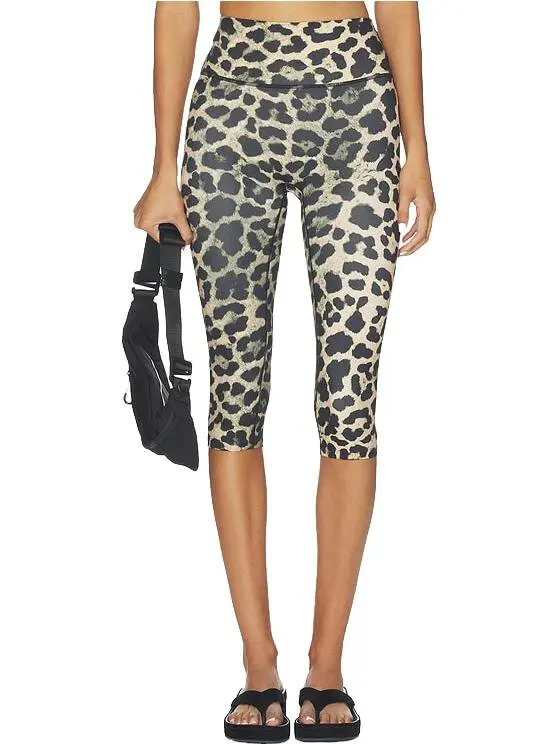 P.E Nation Signature Print Capri Leggings - Leopard