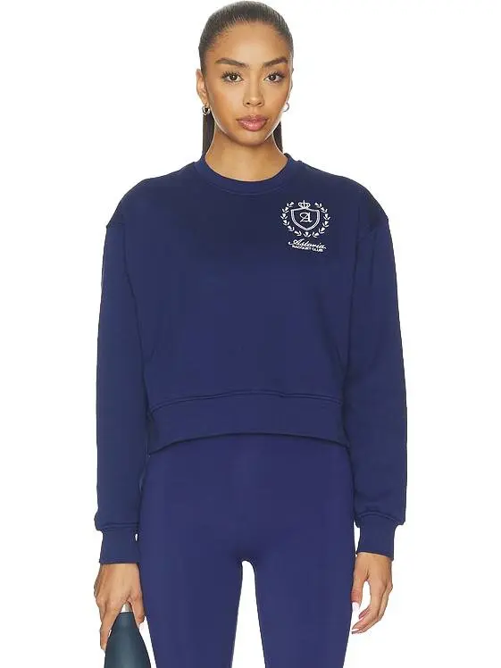 ASTORIA Racquet Club Cropped Sweatshirt - Navy