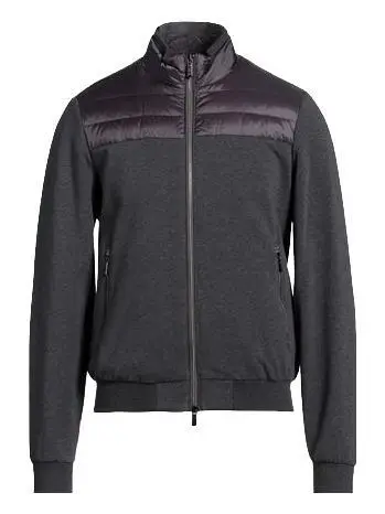 MOORER Charcoal Polyamide And Cotton Jacket - Grey