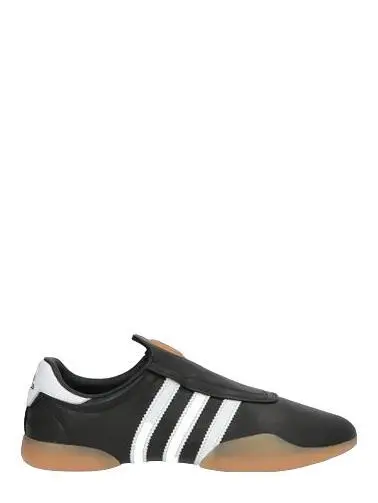 Adidas Leather Slip-on Sneakers - Black