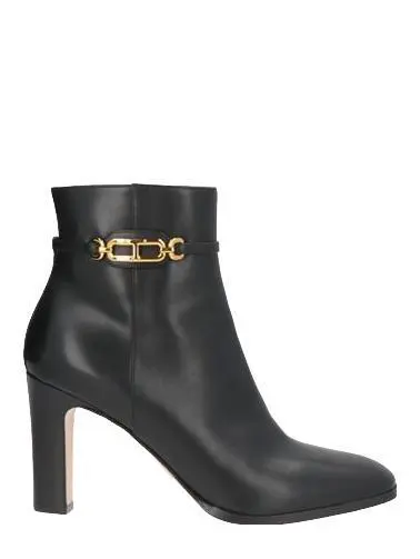 TOM FORD Leather Ankle Boots - Black