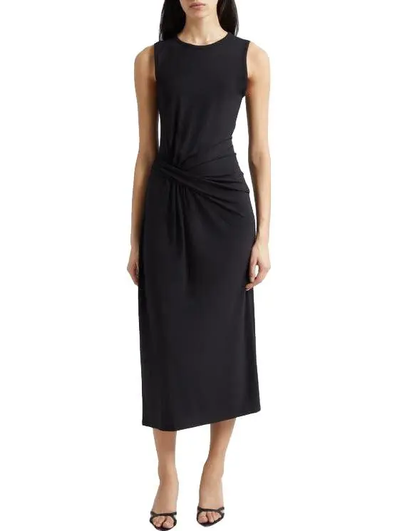 Ramy Brook Addison Sleeveless Midi Dress - Black