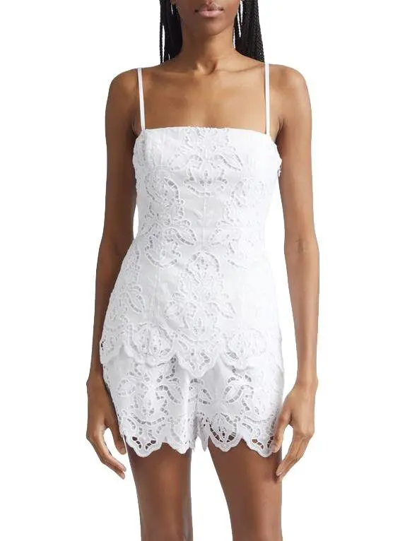 TOCCIN Greer Eyelet Embroidery Camisole - Optic