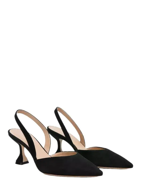 Amina Muaddi Holli Sling 95 Pumps - Black