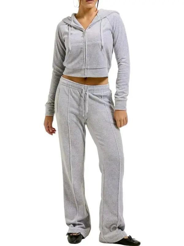 Juicy Couture Logo Detail Hoodie - Grey
