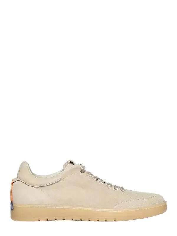 BARACUTA Perforated Toe Lace-up Sneakers - Neutrals