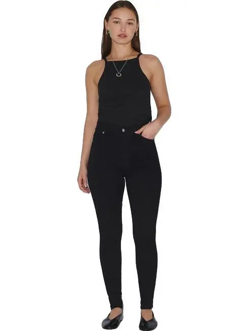 DR DENIM Moxy High Skinny Jeans - Black