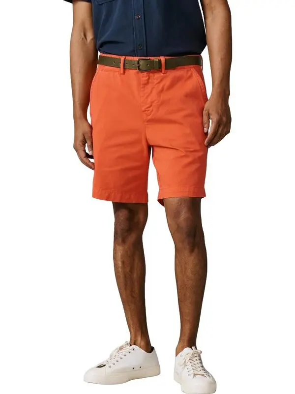 Aubin Stamford Chino Short - Tomato