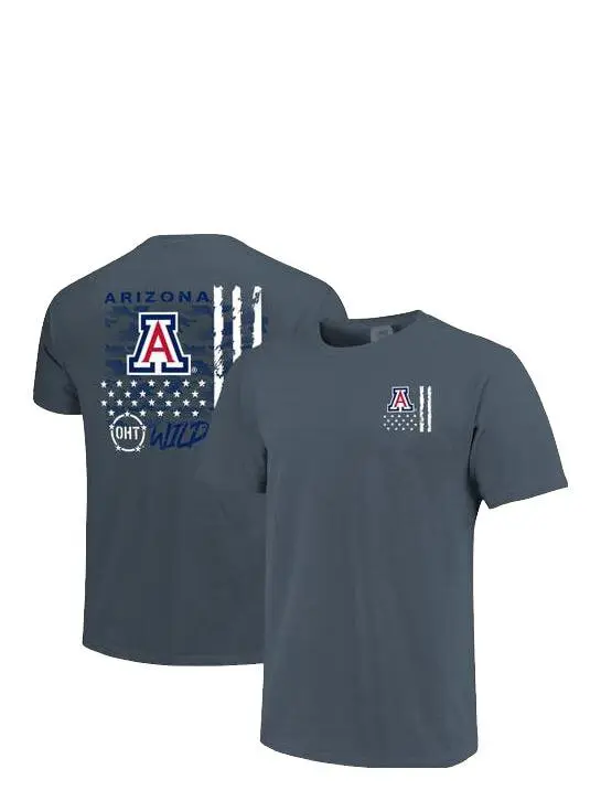 IMAGE ONE Arizona Wildcats Comfort Colors Oht Camo Overlay T-shirt - Navy