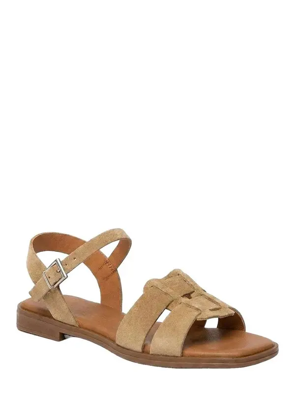 MENINA STEP Niva Flat Sandal - Light Sand