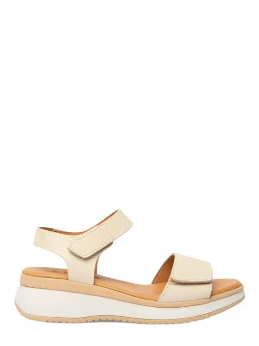 MENINA STEP Napoli Flat Sandal - Ivory