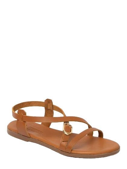 MENINA STEP Vera Flat Sandal - Tan