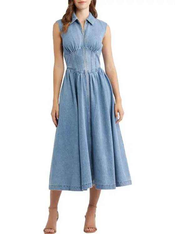 FREEMARKET Midi Dress - Denim