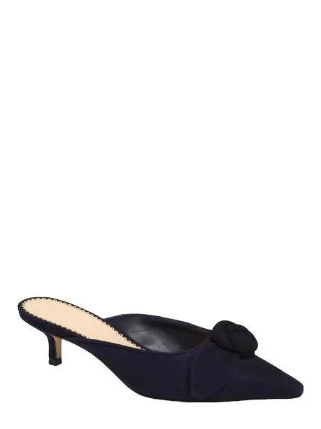 Cinq À Sept Layla Kitten Heel Mule - Navy