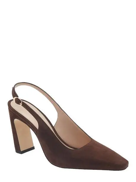 STUART WEITZMAN Stassi Slingback Pumps - Walnut