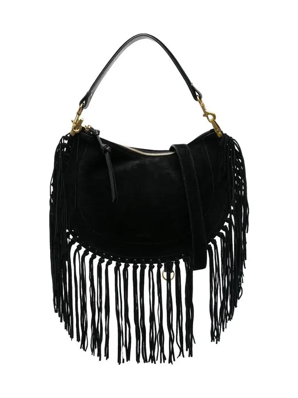 Isabel Marant Étoile Suede Fringe Detail Tote Bag - Black
