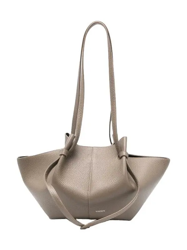 Yuzefi Tote Bag With Knot Detail - Gray