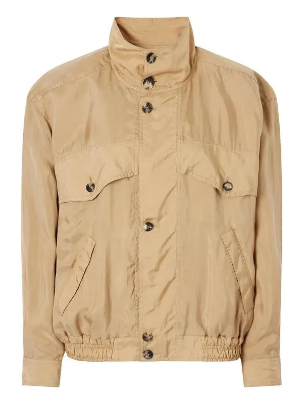 Saint Laurent Complexe Blouson Jacket - Neutrals