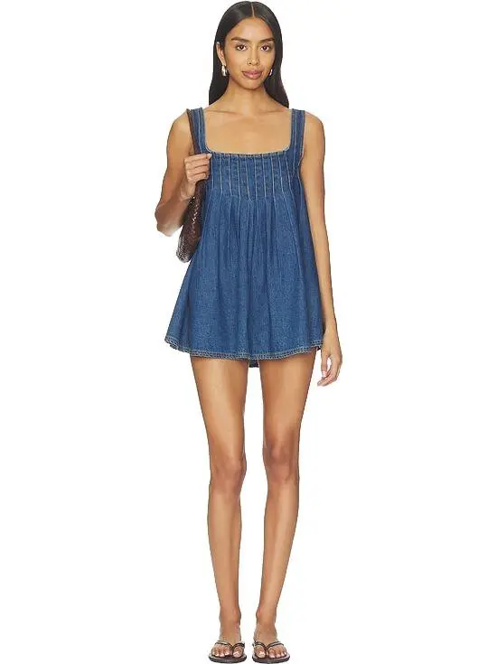 Free People Katie Denim Tunic - Blue