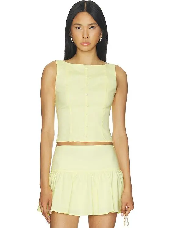 MORE TO COME Anila Top - Yellow