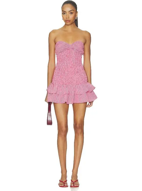 MORE TO COME Julian Mini Dress - Red
