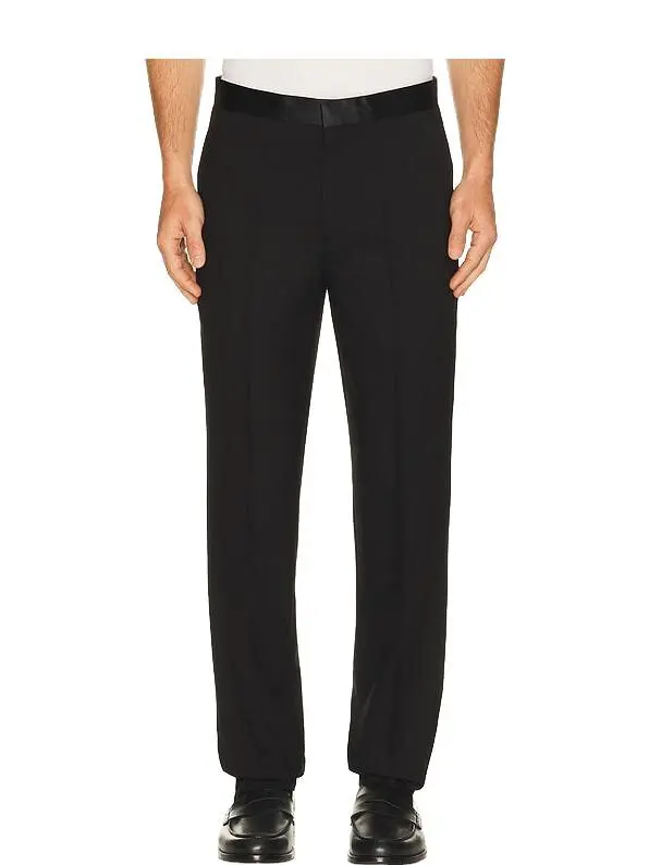 Theory Mayer Tuxedo Pant In Stretch Wool In . Also - Black
