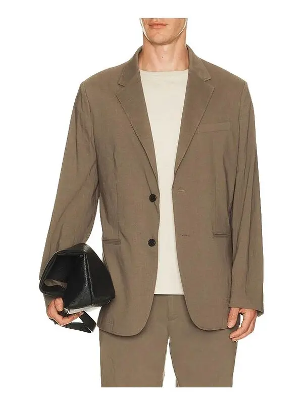 Theory Standard Blazer In Good Linen In . Also - Brown