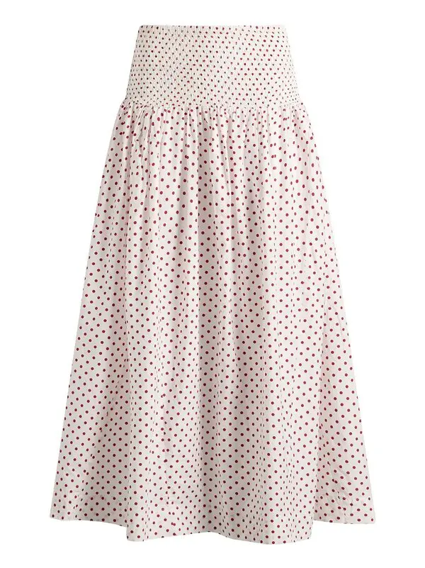 DAMSON MADDER Layla Polka Dot Midi Skirt - Multi