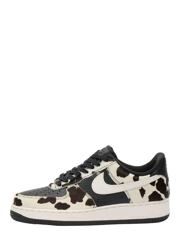 Nike Force 1 '07 Se Prm Cow Print Sneakers - Black/phantom