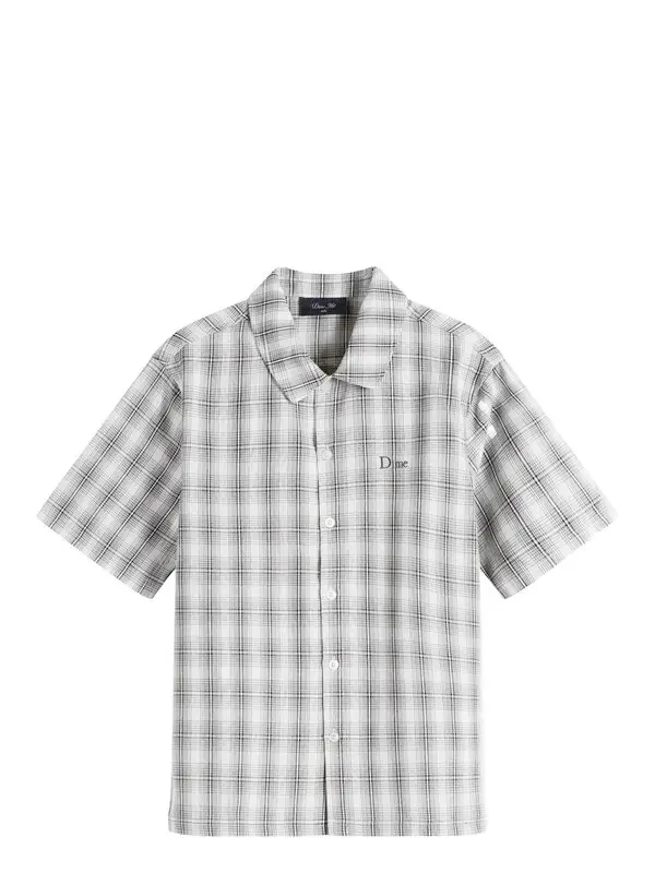 DIME Plaid Short Sleeve Shirt - Grey