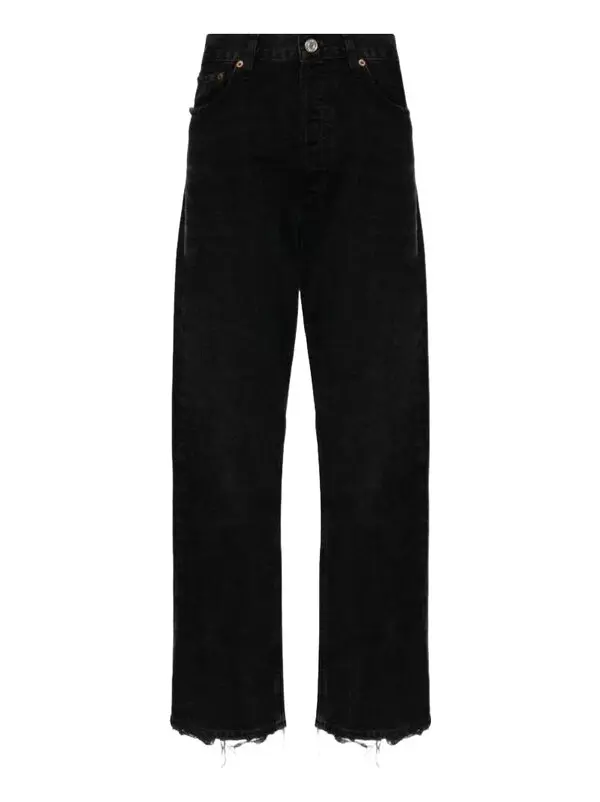 AGOLDE 90's Mid-waisted Straight-leg Jeans - Black
