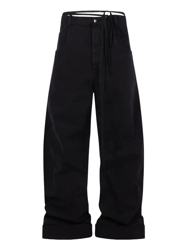 ANN DEMEULEMEESTER Wide-leg Trousers - Black