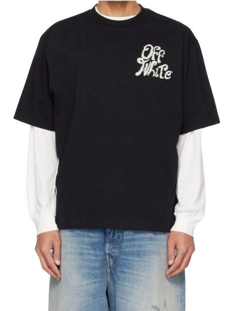 Off-White Logo-print Short-sleeve T-shirt - Black