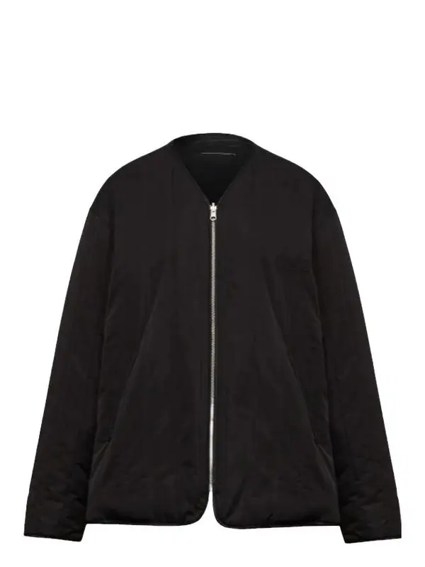 MAISON MARGIELA Zip-up V-neck Jacket - Black