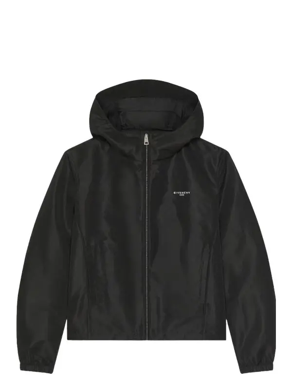 Givenchy Polyfaille Archive Print Windbreaker - Black