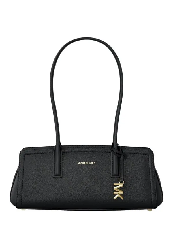 Michael Kors Laila Logo Pendant Shoulder Bag - Black