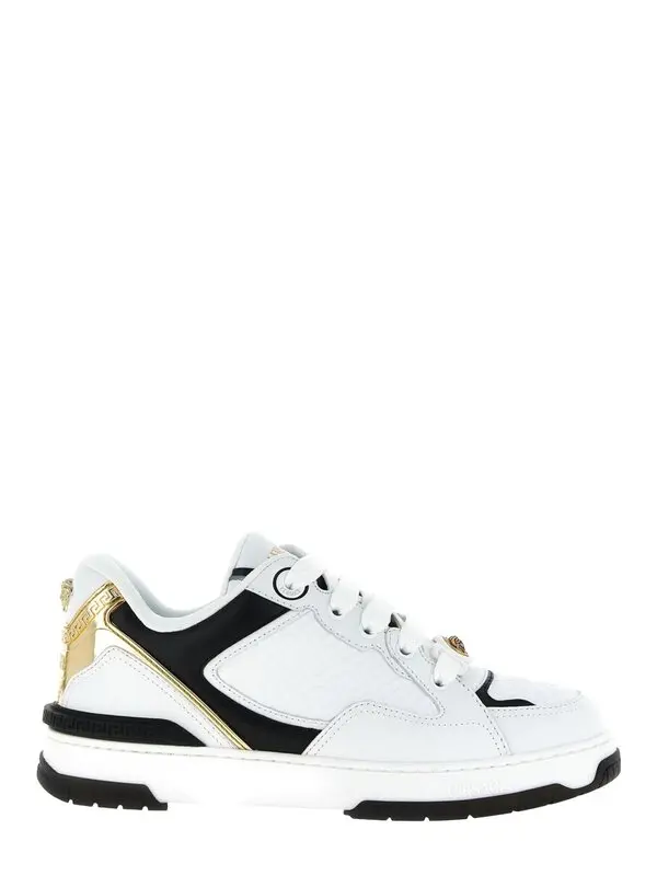 Versace Biggie Basket Low-top Sneakers - White