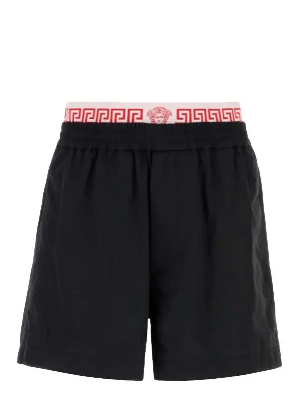Versace Greca Medusa Bermuda Shorts - Black