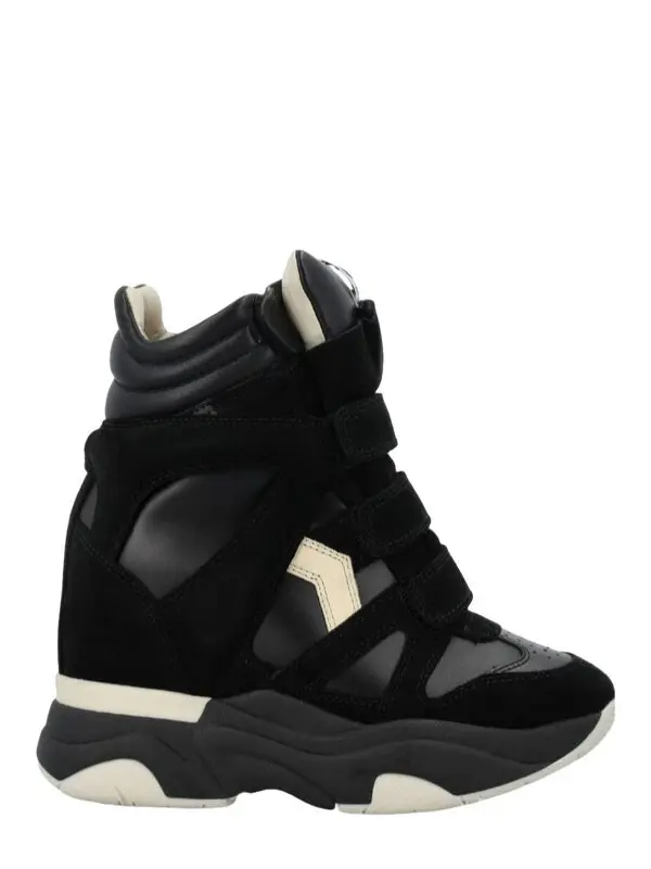 Isabel Marant Étoile Balskee Panelled High Top Sneakers - Black