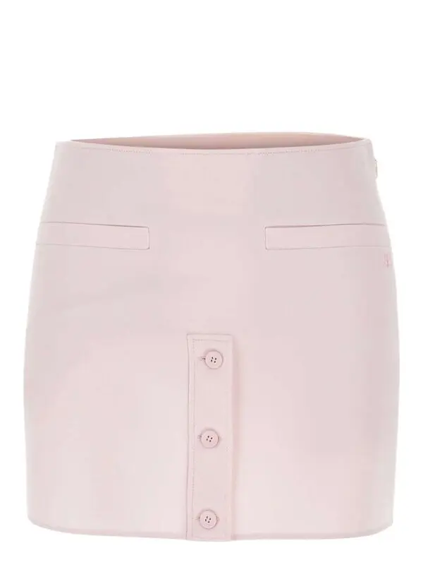 COURREGES Courrèges Logo-detail Zipped Mini Skirt - Pink
