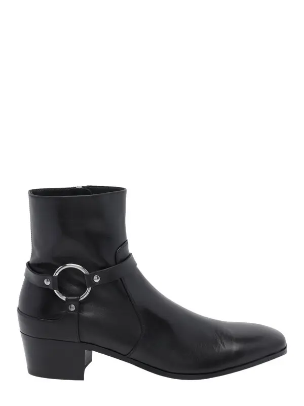 TOM FORD Clint Harness Ankle Boots - Black