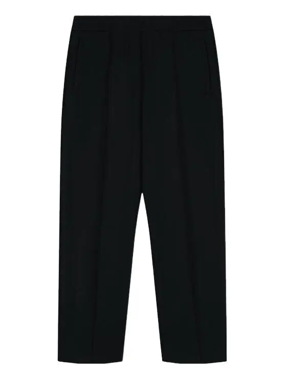 Emporio Armani Nylon Trousers With Elasticated Waist - Black
